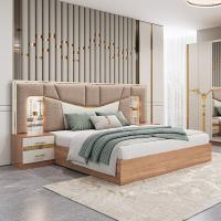 China Meuble De Chambre Modern Bedroom Furniture Set king Size Bed Wooden Frame Luxury Home Complete Turkish Furniture Bedroom Sets for sale