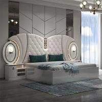 China Bulk Price Modern Luxury Bedroom Furniture Set king Size Bed Frame Master Room Complete Turkish Bedroom Sets with Led Lights for sale
