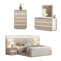 China Wholesale Contemporary Bedroom Furniture Set Home Master Room Hotel Apartment Wooden Frame king Size Modern Luxury Bedroom Sets for sale