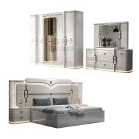 China Ensembles De Chambre Coucher king Size Luxury Bedroom Sets Home Double Bed Room Wooden Turkish Modern Bedroom Furniture Set for sale