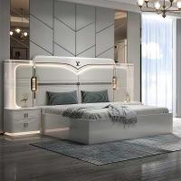 China Ensembles De Chambre Coucher king Size Luxury Bedroom Sets Home Double Bed Room Wooden Turkish Modern Bedroom Furniture Set for sale