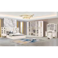 China Good Price Bedroom Furniture Sets Luxury Italian Bedroom Set Leather Headboard for sale