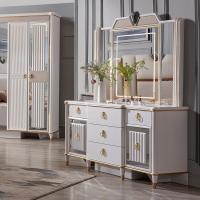 China Modern Velvet Cover Headback Room Wooden King Size Sets Bed Furniture Queen Beds Full Cabinet Bedroom Set for sale