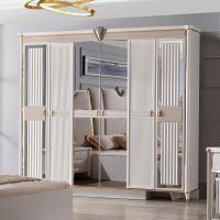China Modern Velvet Cover Headback Room Wooden King Size Sets Bed Furniture Queen Beds Full Cabinet Bedroom Set for sale