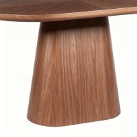 China Salle Manger Complet 6 Places Modern Dining Room Furniture Oval Wooden Dining Table 6 Seater Home Restaurant Dining Table Set for sale
