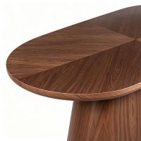 China Salle Manger Complet 6 Places Modern Dining Room Furniture Oval Wooden Dining Table 6 Seater Home Restaurant Dining Table Set for sale