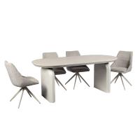 China Foshan Wholesale Wooden Luxury Extendable Dining Table Adjustable Convertible Dining Room Furniture Home Folding Dining Table for sale