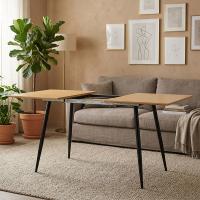 China Cheap Wholesale Minimalist Folding Dining Table Dining Room Furniture Home Kitchen Wooden Modern Extendable Dining Table for sale