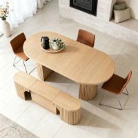 China Nordic Modern Extendable Dining Table Foldable Top Wooden Dining Room Furniture Minimalist Solid Wood Folding Dining Table Set for sale