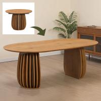 China Modern Wooden Folding Expandable Dining Table Dining Room Furniture Nordic Home Restaurant Luxury Extendable Dining Table Set for sale