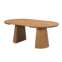 China Minimalist Round Extendable Dining Table Wooden Dining Room Furniture Foldable Space Saving Home Modern Folding Dining Table for sale