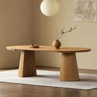 China Minimalist Round Extendable Dining Table Wooden Dining Room Furniture Foldable Space Saving Home Modern Folding Dining Table for sale