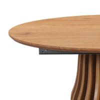 China Wholesale Modern Wooden Extendable Dining Table Folding Dining Room Furniture Simple Round Adjustable Expandable Dining Table for sale