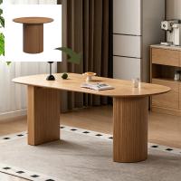 China Wholesale Modern Wooden Extendable Dining Table Folding Dining Room Furniture Simple Round Adjustable Expandable Dining Table for sale