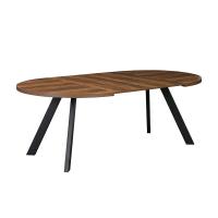 China Wholesale Modern Wooden Extendable Dining Table Folding Dining Room Furniture Simple Round Adjustable Expandable Dining Table for sale