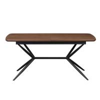 China Wholesale Minimalist Rectangle Dining Table Dining Room Furniture Metal Frame Kitchen Table Live Edge Wooden Modern Dining Table for sale