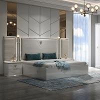 China New Design Complete Modern Bedroom Sets 5 Pieces Double Double Wooden Frame Full Modern Luxury king Size Bedroom Furniture Set for sale