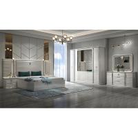 China New Design Complete Modern Bedroom Sets 5 Pieces Double Double Wooden Frame Full Modern Luxury king Size Bedroom Furniture Set for sale