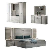 China New Design Complete Modern Bedroom Sets 5 Pieces Double Double Wooden Frame Full Modern Luxury king Size Bedroom Furniture Set for sale