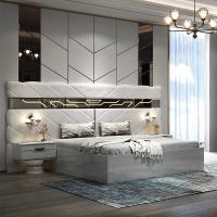 China New Design Complete Modern Bedroom Sets 5 Pieces Double Double Wooden Frame Full Modern Luxury king Size Bedroom Furniture Set for sale