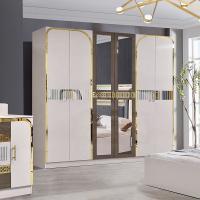China New Design Complete Turkish Bedroom Sets Luxury king Size Bed Room 5 Pieces Double Wooden Frame Modern Bedroom Furniture Set for sale