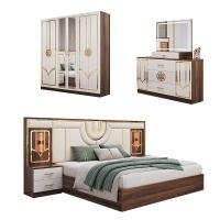 China China Wholesale Cheap Turkish Bedroom Furniture Set Wooden Frame Luxury king Size Bed Double Full Modern Luxury Bedroom Sets for sale