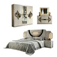 China China Wholesale Cheap Turkish Bedroom Furniture Set Wooden Frame Luxury king Size Bed Double Full Modern Luxury Bedroom Sets for sale
