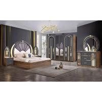 China Turkish Style Bedroom Sets Luxury king Size Bed Home Master Room Wooden Frame Contemporary Complete Modern Bedroom Furniture Set for sale