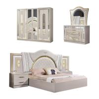 China Chambre a Coucher Complet Lit Deux Places Bedroom Sets king Size Bed Room Suite Wooden Frame Modern Luxury Bedroom Furniture Set for sale
