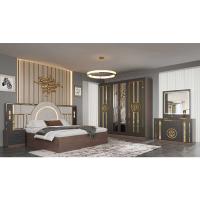 China Cheap Wholesale Modern Bedroom Furniture Set Complete king Size Bed Room Suite Wooden Frame Home Luxury Turkish Bedroom Sets for sale