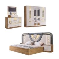 China Ensemble Lit Armoire Et Coiffeuse Turkish Furniture Bedroom Sets Luxury king Size Bed Room Wooden Modern Bedroom Furniture Set for sale