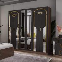 China Wholesale Turkish Modern Bedroom Furniture Set Complete 5 Pieces king Size Bed Room Wooden Frame Home Furniture Bedroom Sets for sale
