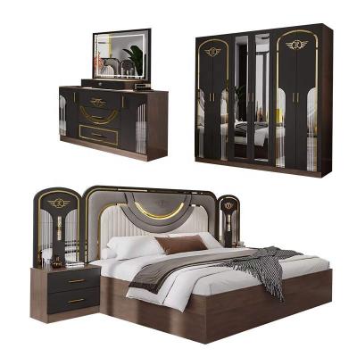 China Wholesale Turkish Modern Bedroom Furniture Set Complete 5 Pieces king Size Bed Room Wooden Frame Home Furniture Bedroom Sets for sale