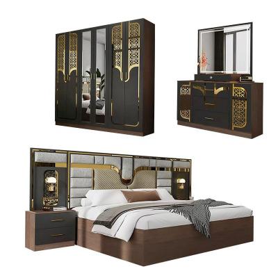 China Wholesale Turkish Modern Bedroom Furniture Set Complete 5 Pieces king Size Bed Room Wooden Frame Home Furniture Bedroom Sets for sale