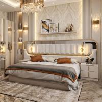 China High Gloss Royal Luxury Complete Bedroom Sets king Size Bed Room 5 Pieces Wooden Frame Turkish Modern Bedroom Furniture Set for sale