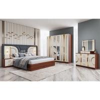 China Cheap Wholesale Turkish Bedroom Furniture Set Wooden Frame king Size Bed Room Suite Home Master Room Luxury Modern Bedroom Sets for sale