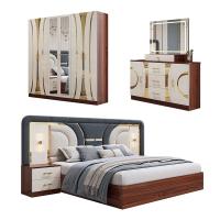 China Cheap Wholesale Turkish Bedroom Furniture Set Wooden Frame king Size Bed Room Suite Home Master Room Luxury Modern Bedroom Sets for sale