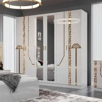 China Wholesale Turkish king Size Bed Set Complete Luxury Bedroom Sets Double Adult Room Wooden Frame Modern Bedroom Furniture Set for sale