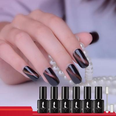 China 0.27oz Black Owned Non Toxic Nail Polish , Gel Nail Polish Soak Off UV Led for sale