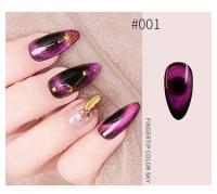 China Beauty Salon Non Toxic Nail Polish , 6 Colors 9D Cateye Gel Nail Polish for sale