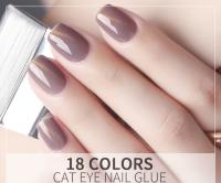 China Rose Gold Acrylic Cat Eyes Non Toxic Quick Dry Nail Polish for sale
