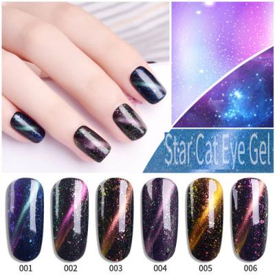 China Resin Non Toxic UV Gel Nail Polish , Magnetic Cat Eye Nail Polish for sale