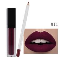 China MSDS 8ml 2 In 1 Matte Lip Liner And Lip Gloss Set for sale
