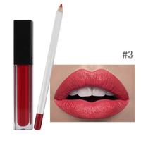 China MSDS 8ml 2 In 1 Matte Lip Liner And Lip Gloss Set for sale