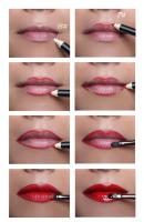 China GMPC 3 In 1 Pink Lip Liner Pencil , Eyebrow Pencil As Lip Liner for sale