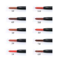 China 10 Colors OEM 10g Waterproof Lip Liner Pencil for sale