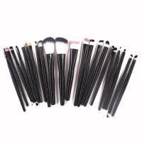 China Black Synthetic Makeup Brushes Set , 22 Pieces Makeup Brush Set Foundation for sale