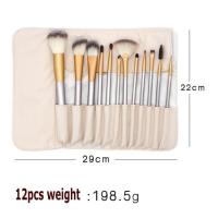 China Eco Friendly 12 Pieces Synthetic Makeup Brushes Set for sale