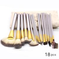 China 18pcs Synthetic Makeup Brushes Set , Eyeshadow And Brush Set for sale