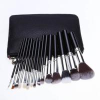 China Custom Logo Black Face And Eye Makeup Brush Set for sale